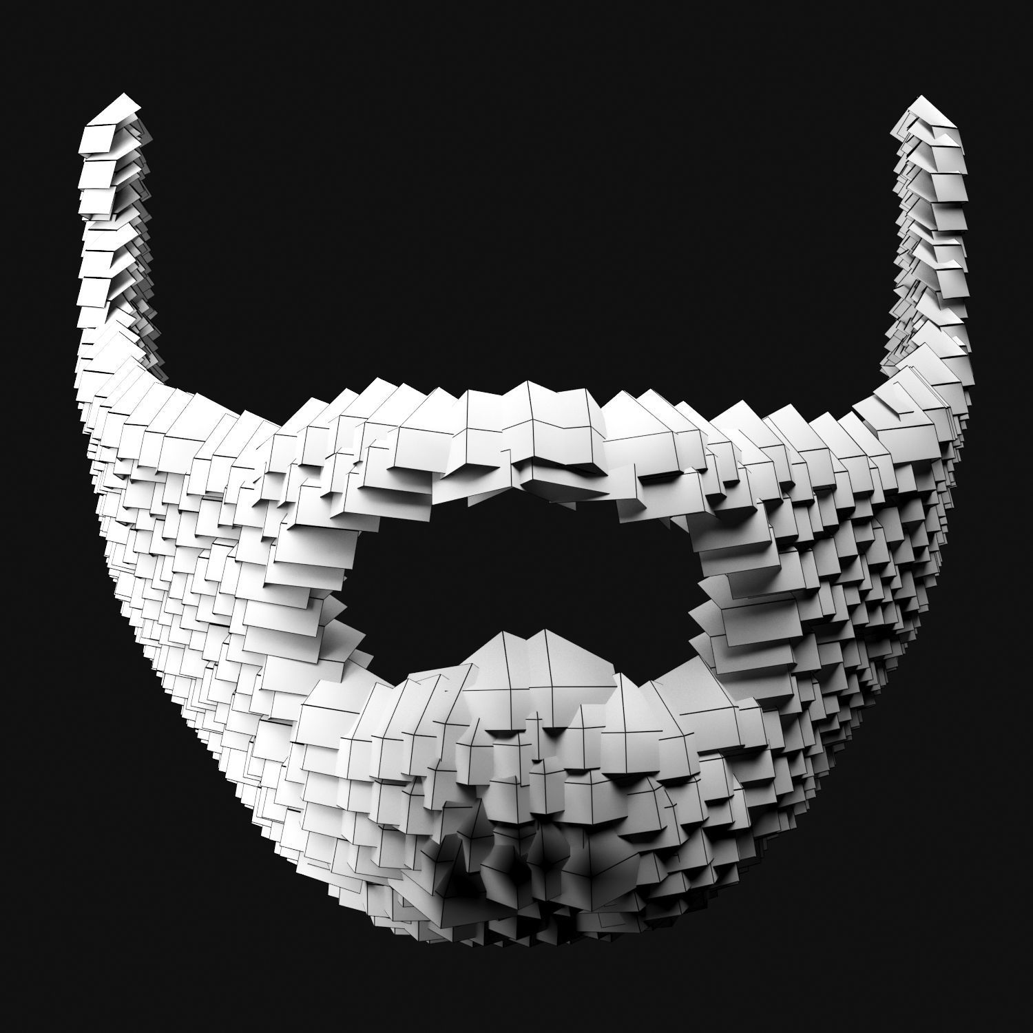 3D model Beard Low Poly 12 VR / AR / low-poly | CGTrader