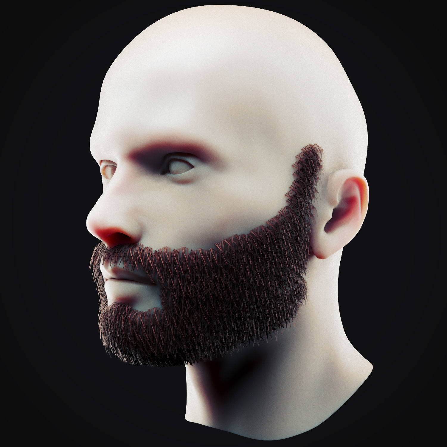 3D model Beard Low Poly 12 VR / AR / low-poly | CGTrader