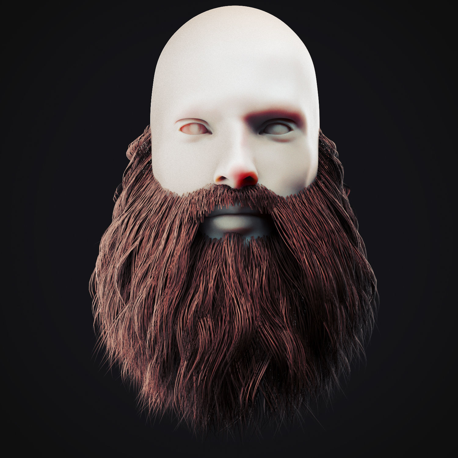 3D model Beard Low Poly 15 VR / AR / low-poly | CGTrader