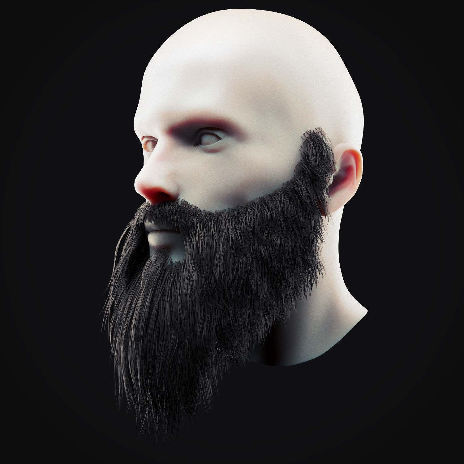 3D model Beard Low Poly 16 VR / AR / low-poly | CGTrader
