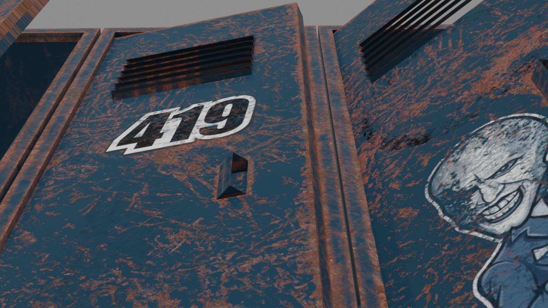 3D model old Lockers Low Poly 3D model VR / AR / low-poly | CGTrader