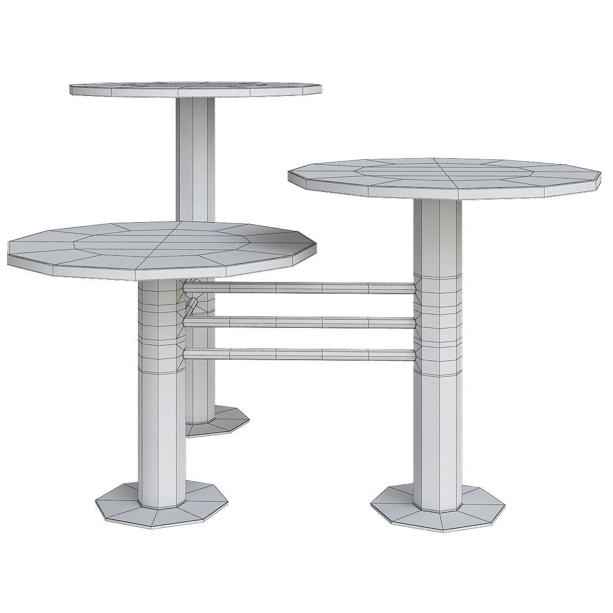 3D model Multi Level 3d model Coffee Table VR / AR / low-poly | CGTrader