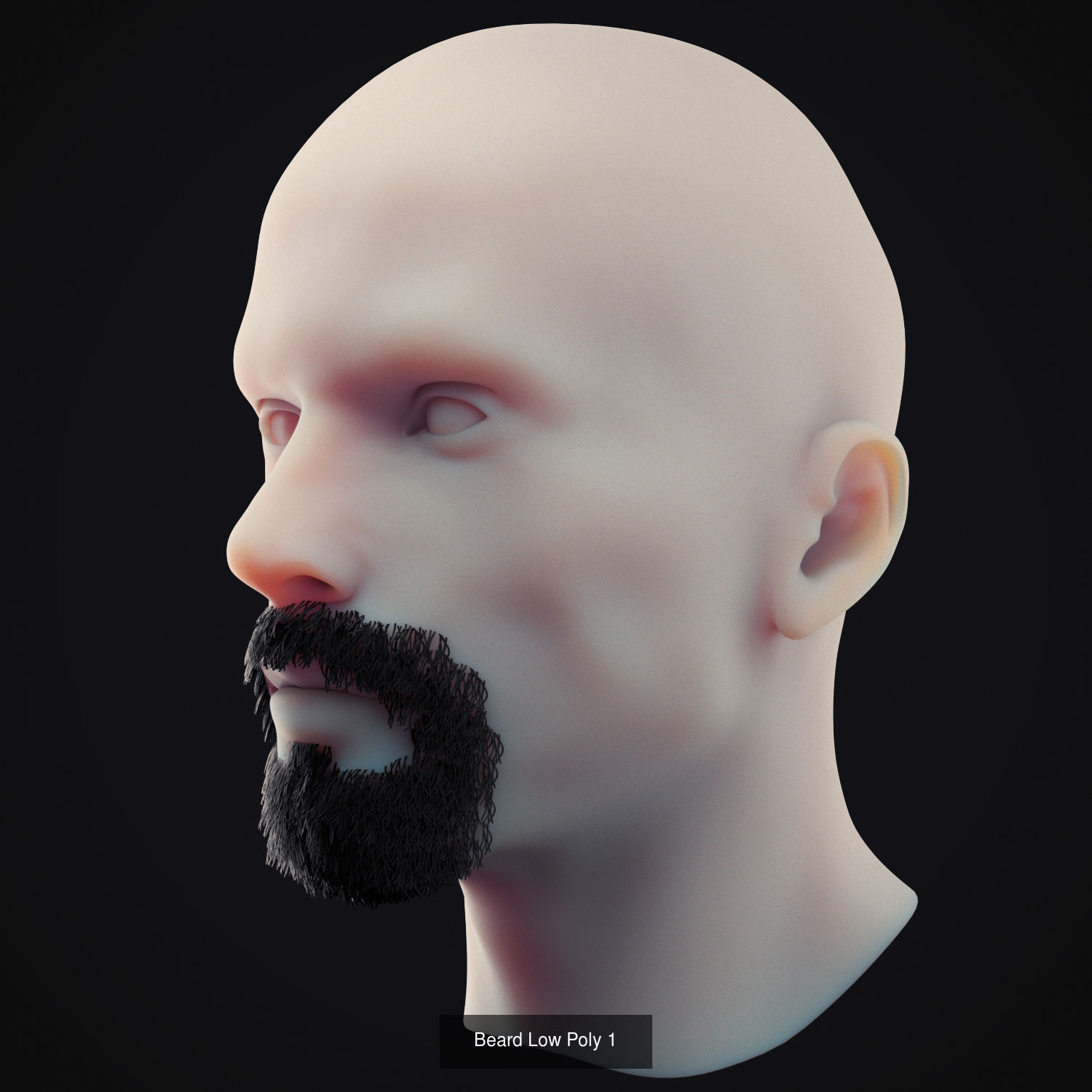 Beard Low Poly Pack 3D Model Collection | CGTrader