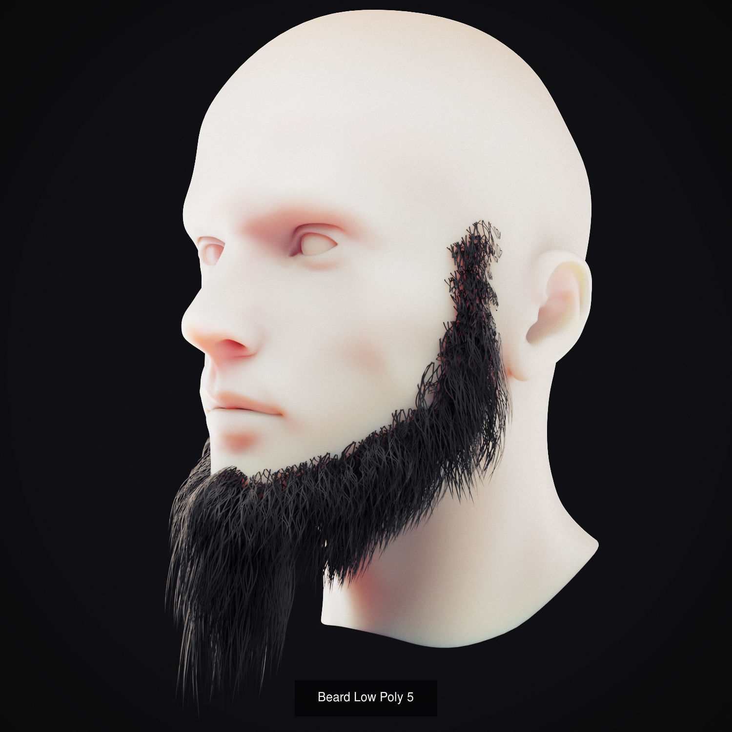 Beard Low Poly Pack 3D Model Collection | CGTrader