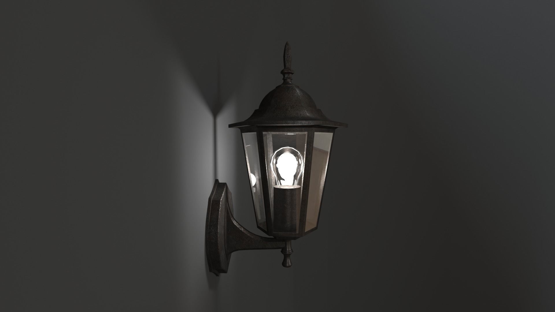 3D model Antique Outdoor Lamp VR / AR / low-poly | CGTrader