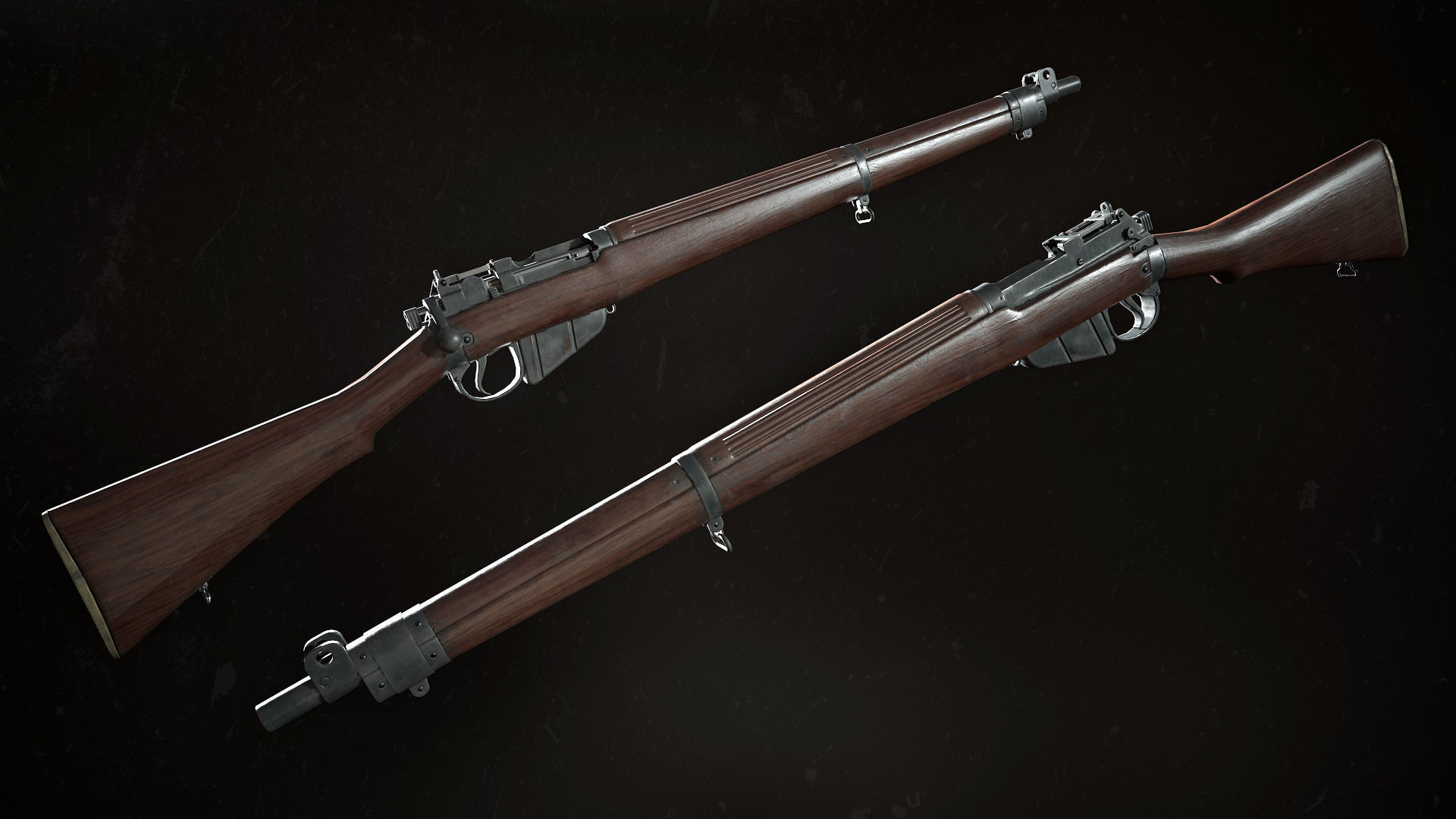 3D model Lee-enfield no4 rifle VR / AR / low-poly rigged | CGTrader