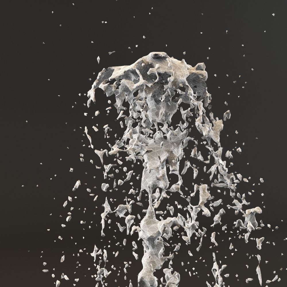 Collection fountain waterfall 3D model | CGTrader