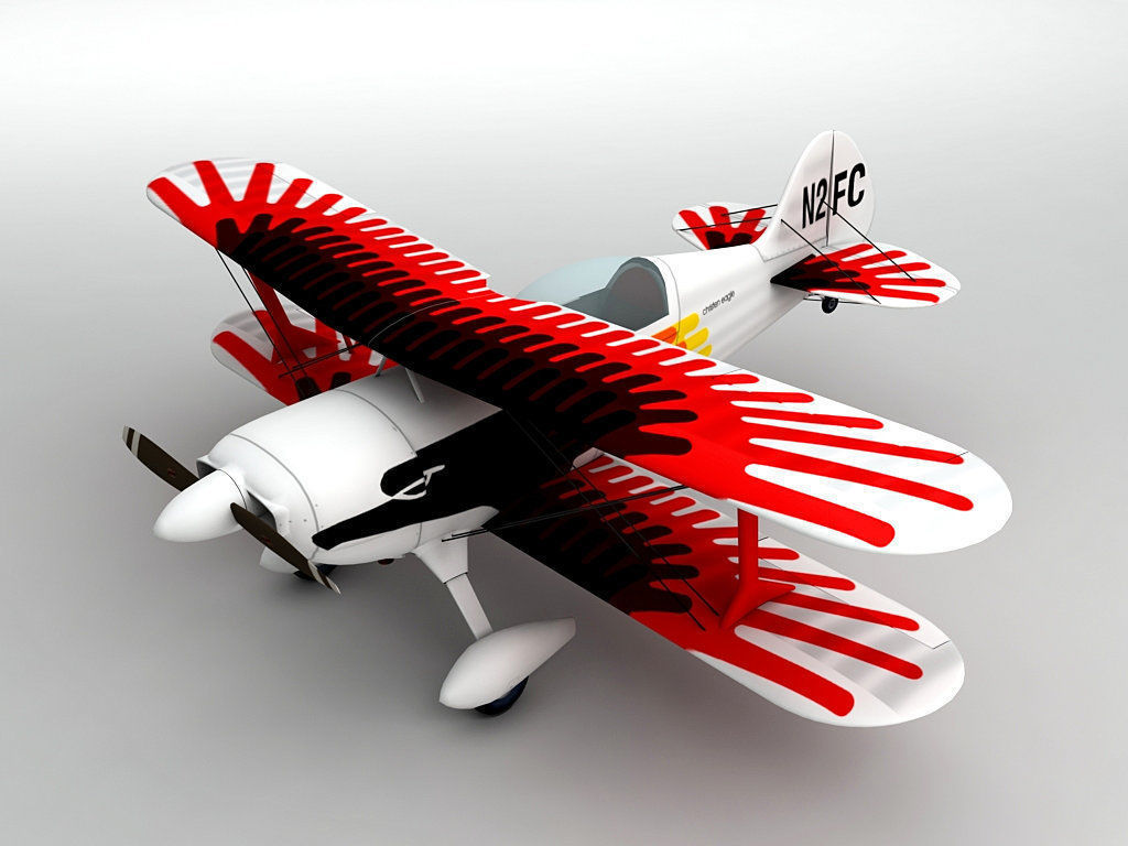 3D model Christen Eagle Biplane Aerobatic Aircraft VR / AR / low-poly ...