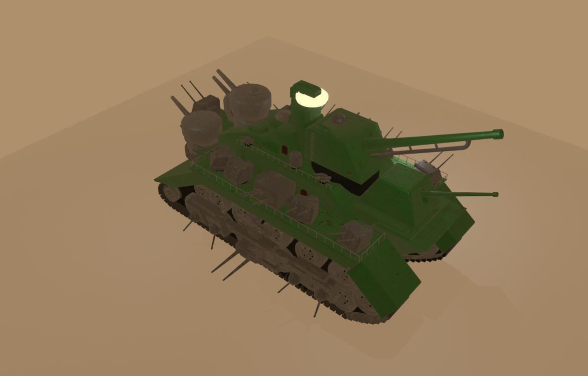 Super Heavy Tank 3D model | CGTrader