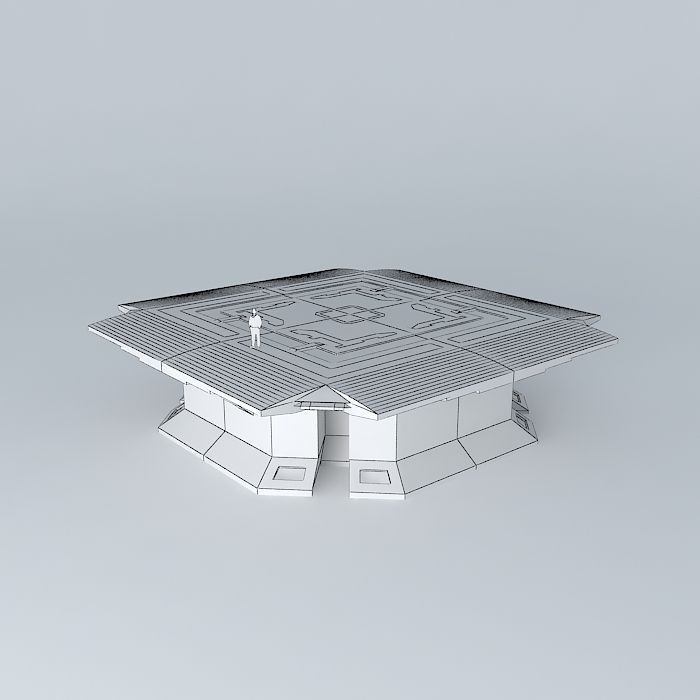 Simple Helipad free 3D model | CGTrader