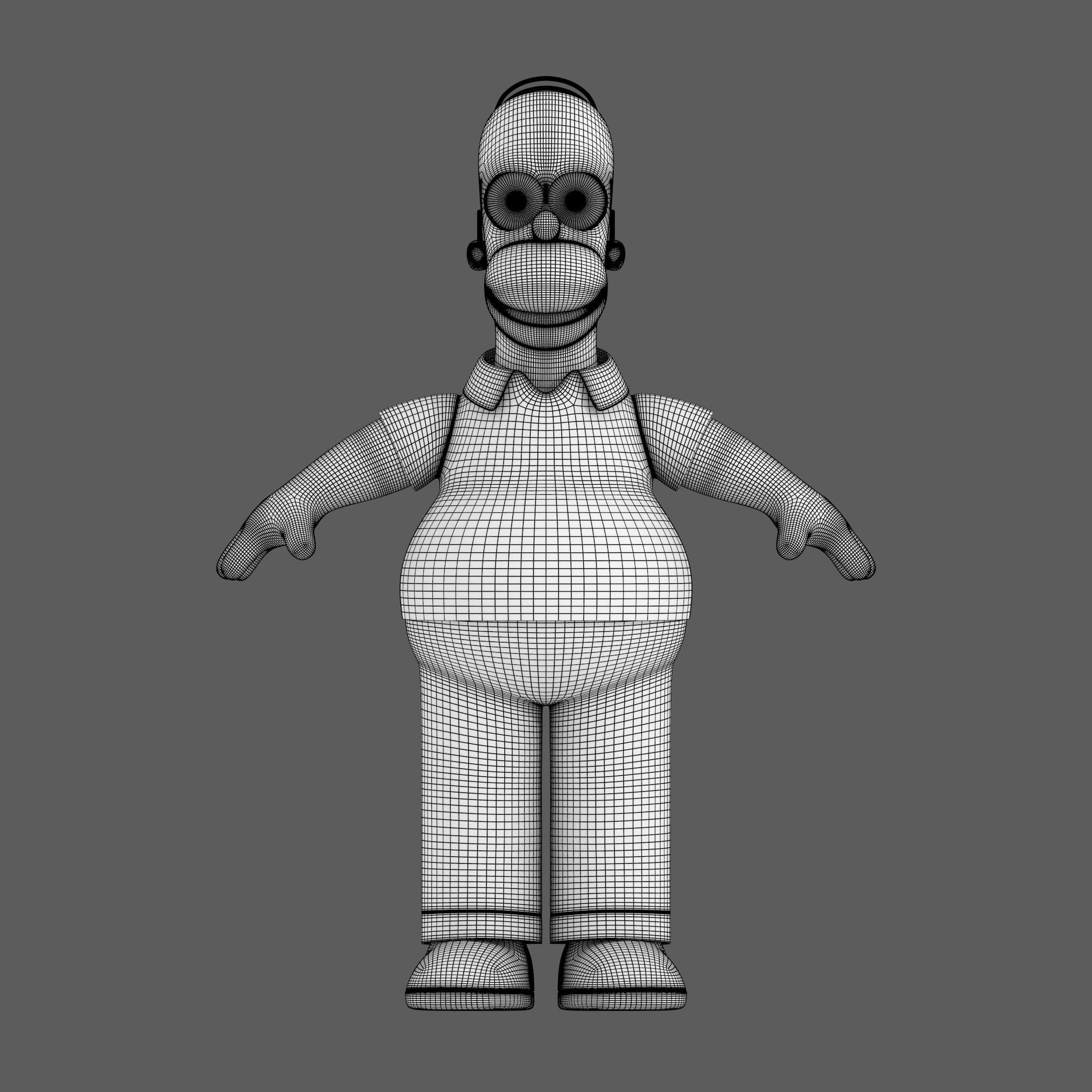 Homer Simpson 3D Model 3D model | CGTrader