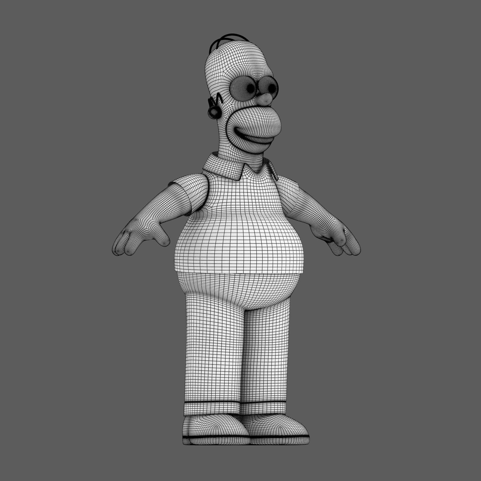 Homer Simpson 3D Model 3D model | CGTrader