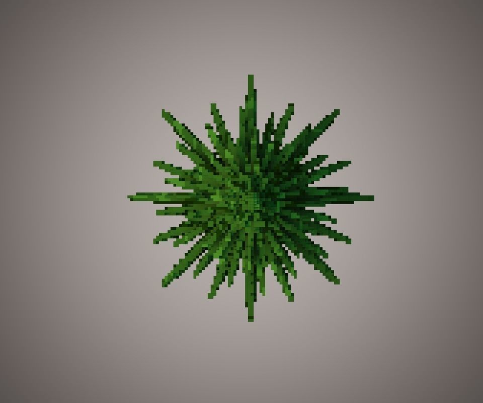 3D model Voxel Spruce Low-poly 3D model VR / AR / low-poly | CGTrader