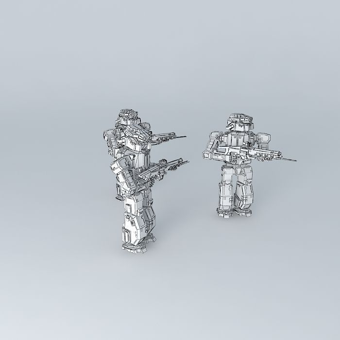 Mark II Robotic Adaptable Combat Infantry free 3D model | CGTrader