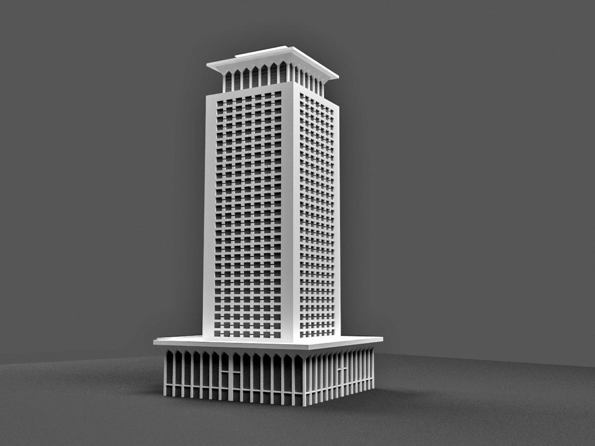 Egyptian Ministry of Foreign Affairs building 3D model | CGTrader