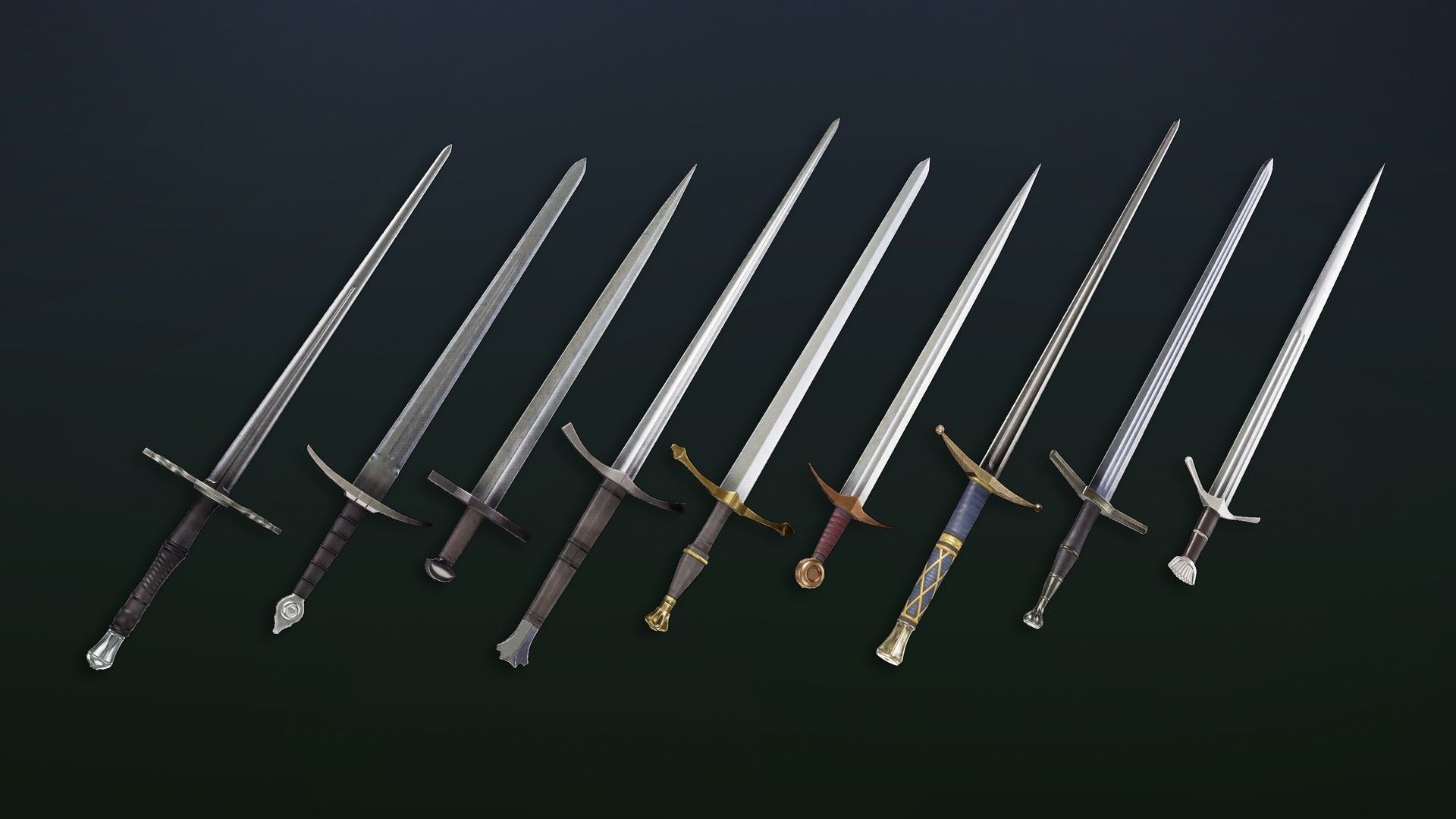 3D model Generic Medieval Melee Pack VR / AR / low-poly | CGTrader