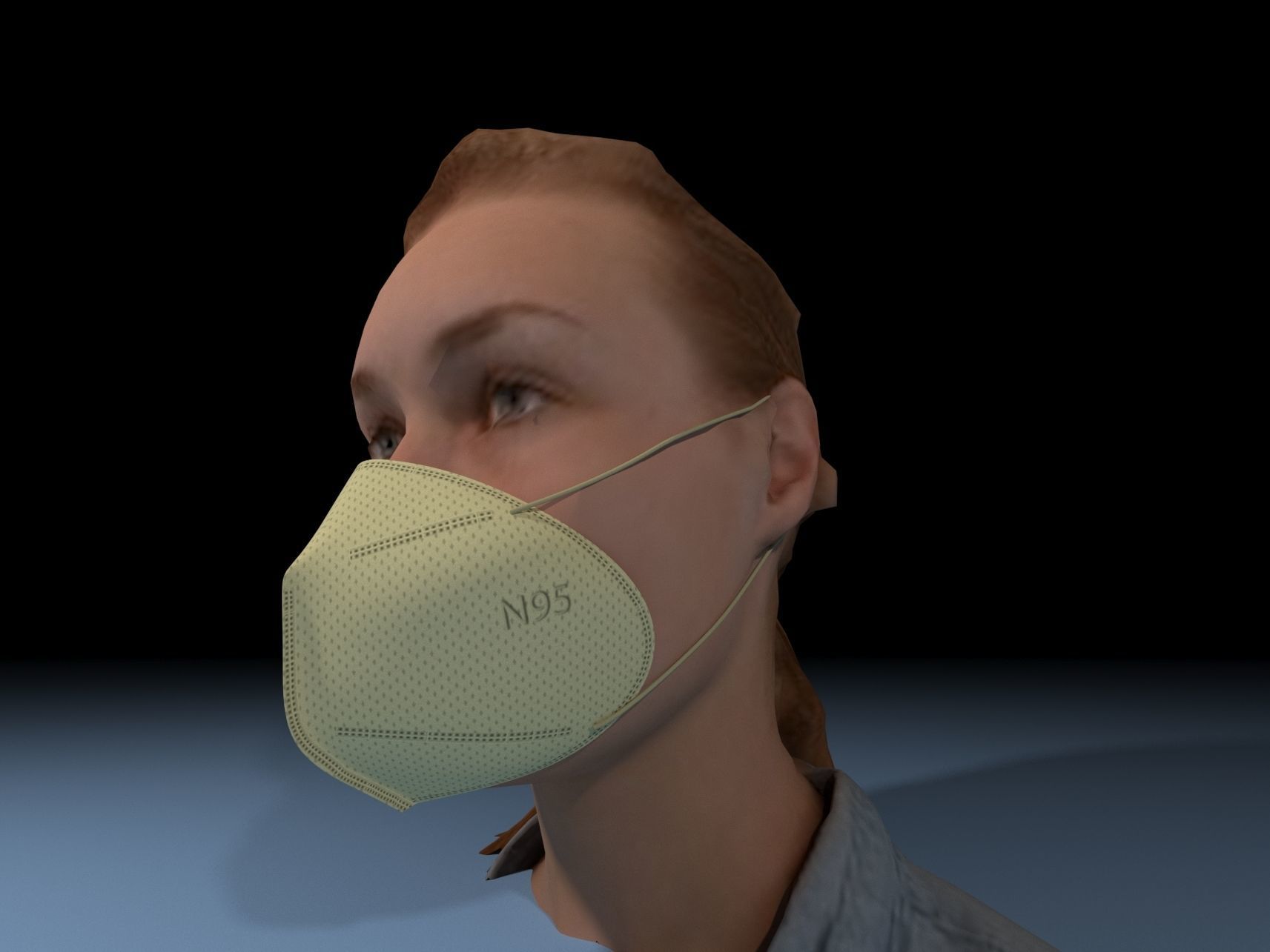 N95 mask 3D model | CGTrader