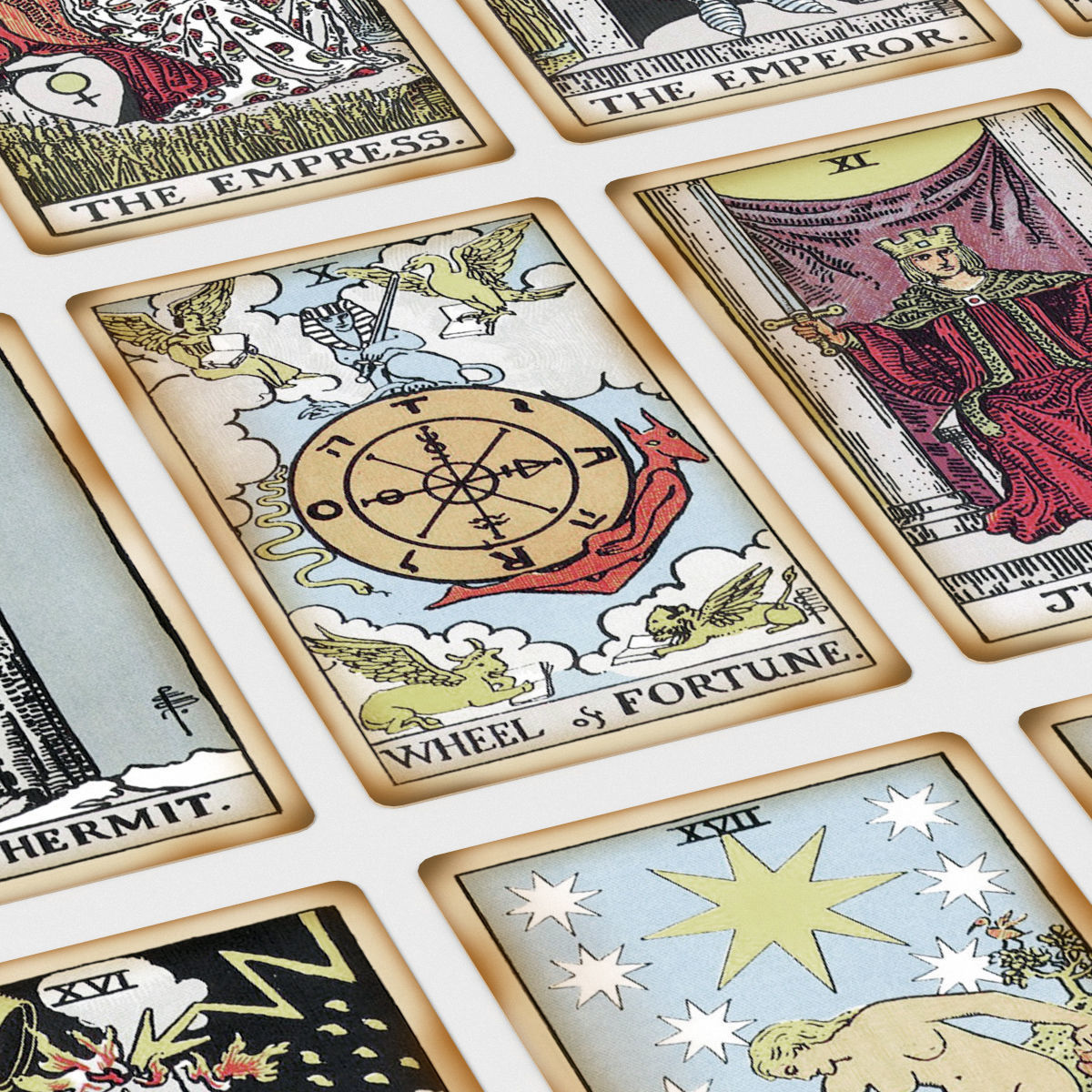 3D model Old Tarot Cards - Major Arcana - Tinted VR / AR / low-poly ...