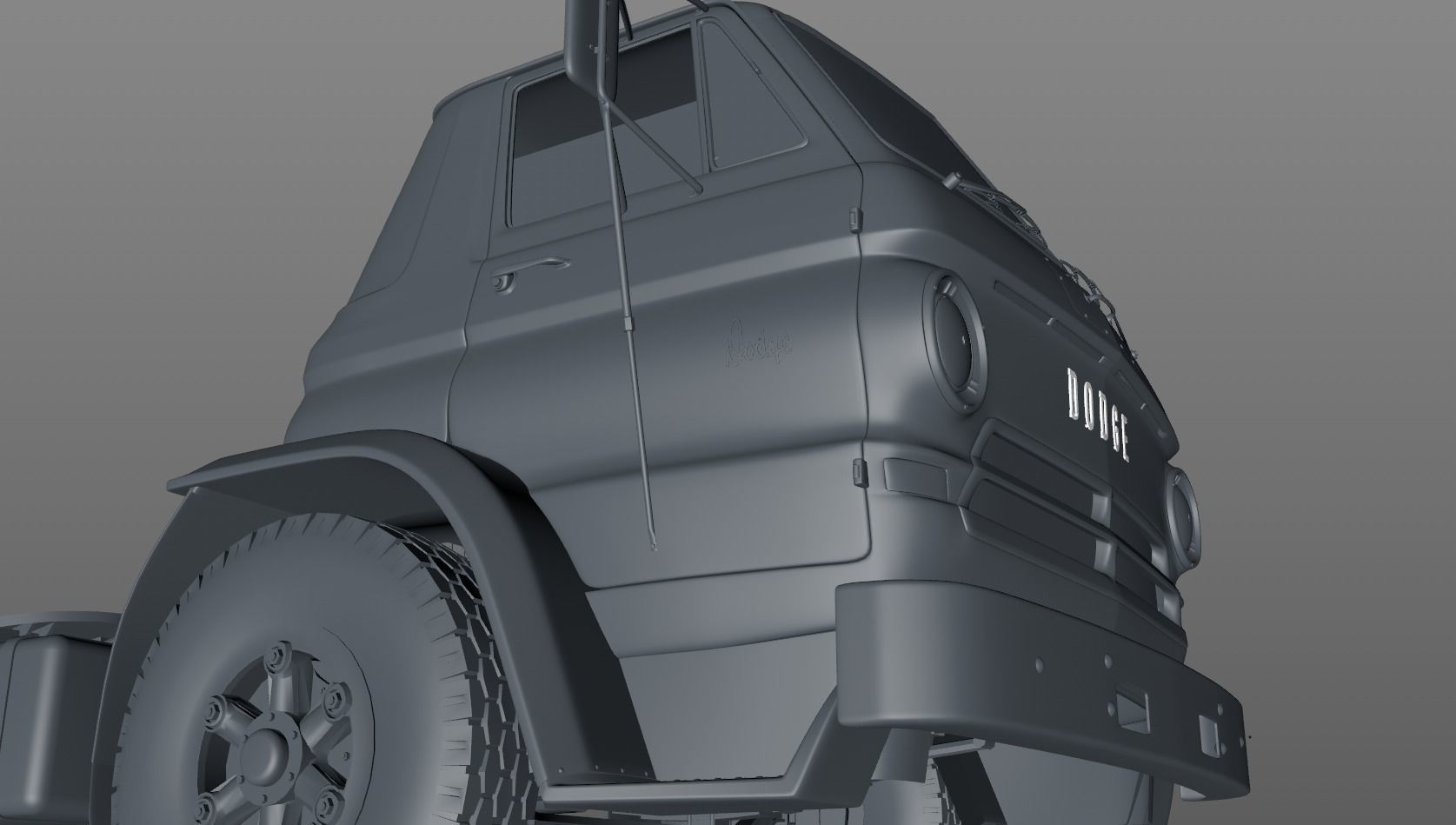 DODGE L700 TILT CAB TRUCK 1969 3D model | CGTrader