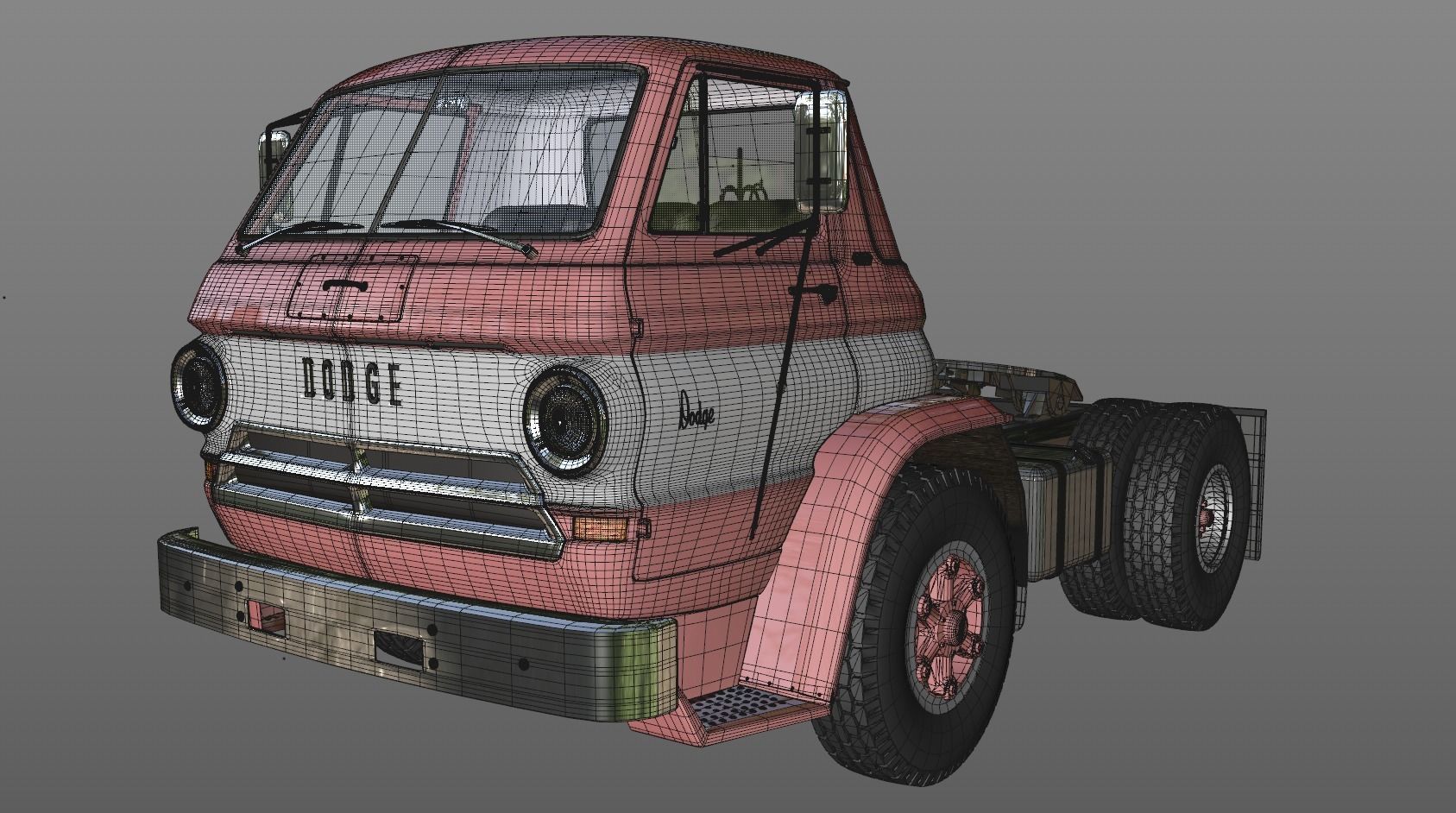 DODGE L700 TILT CAB TRUCK 1969 3D model | CGTrader