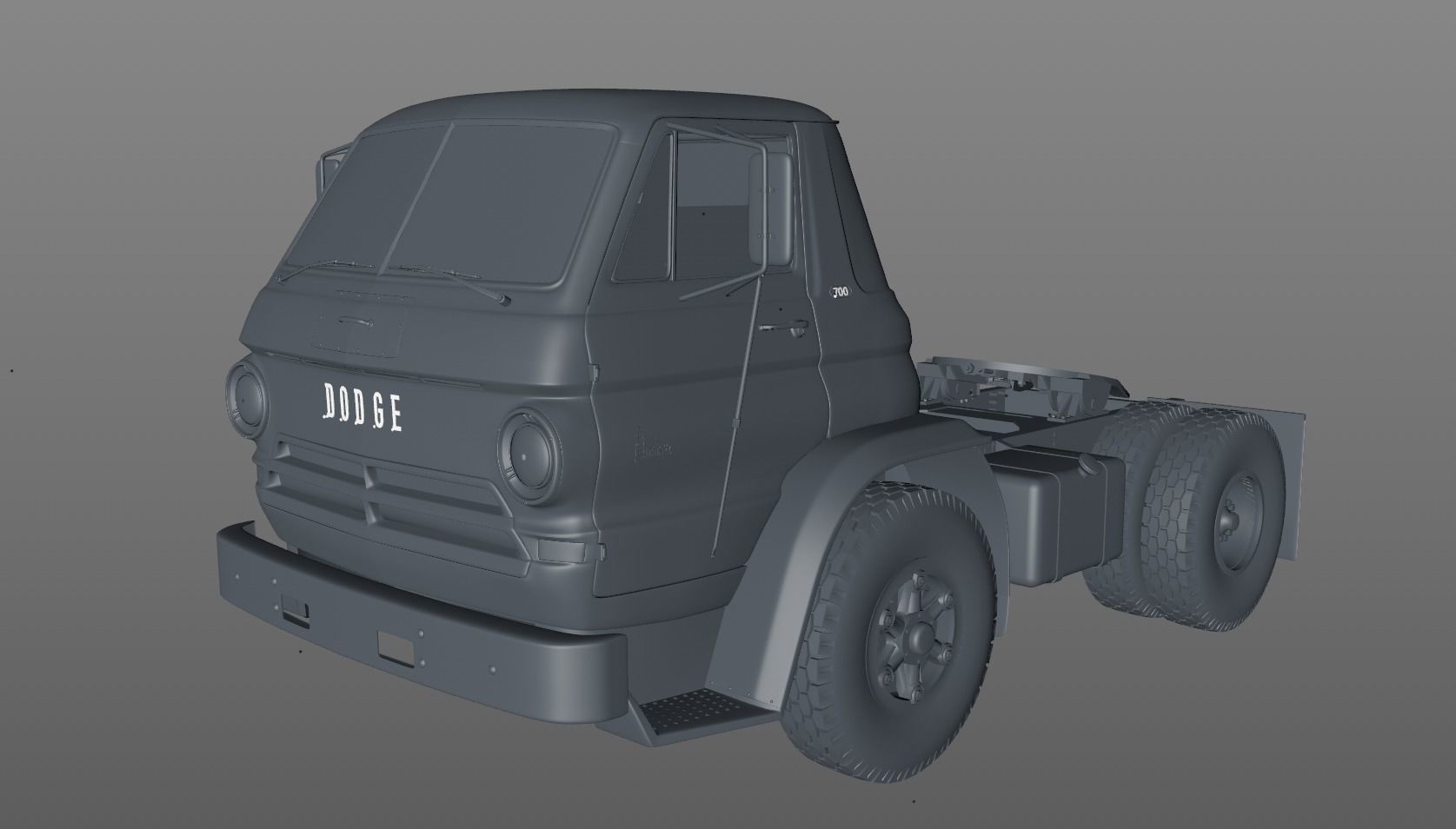 DODGE L700 TILT CAB TRUCK 1969 3D model | CGTrader