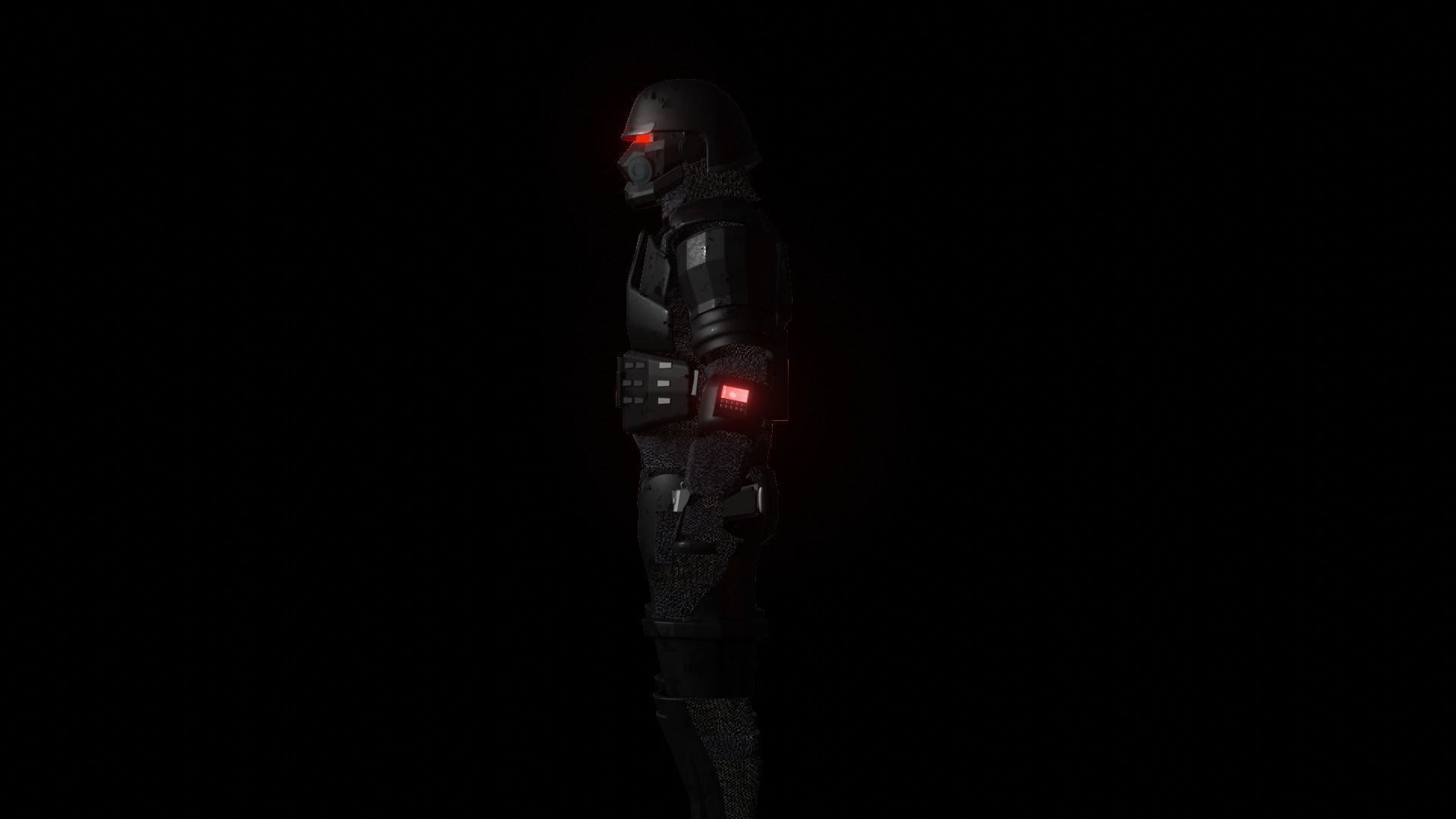 Sci Fi soldier free 3D model | CGTrader