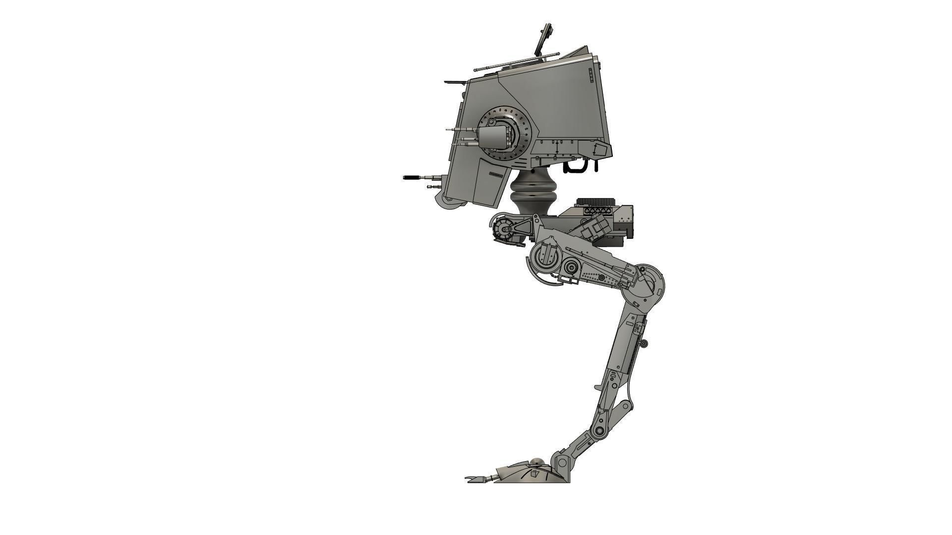 Starwars AT-ST 3D model 3D printable | CGTrader