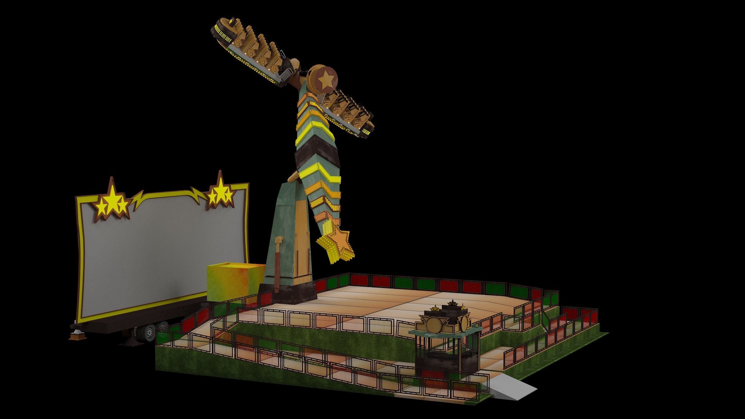 Amusement Ride 3D model | CGTrader