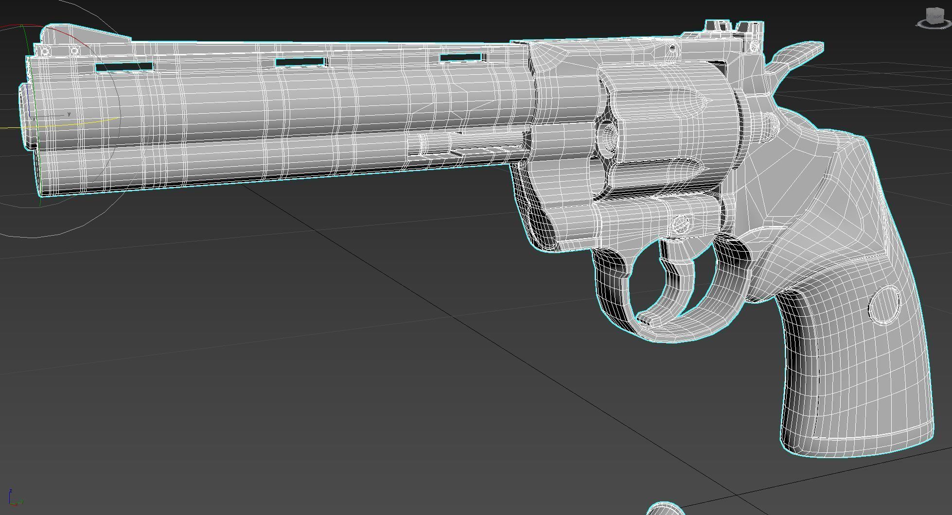 Colt Python 357 - Revolver gun - High poly 3D model | CGTrader