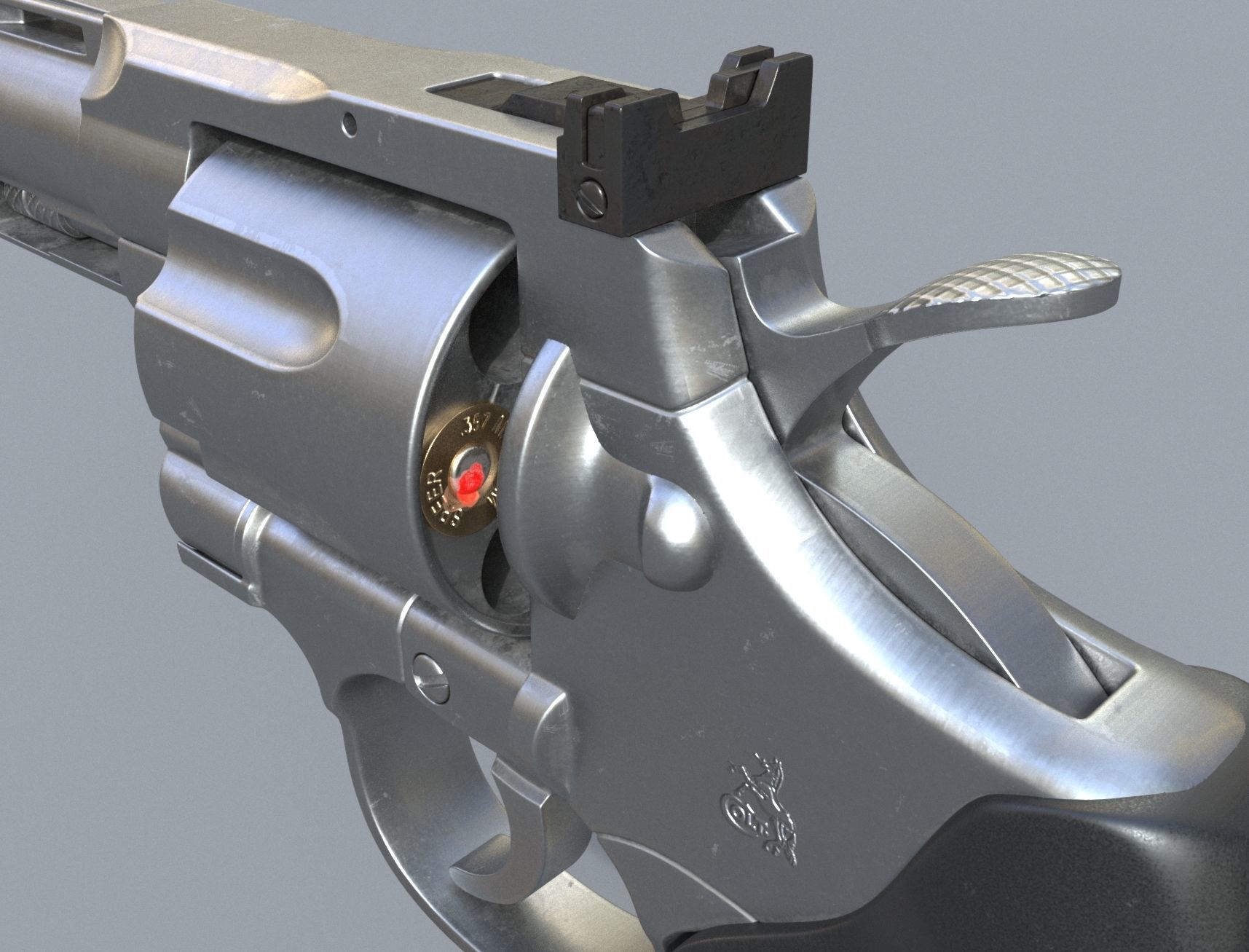 Colt Python 357 - Revolver gun - High poly 3D model | CGTrader