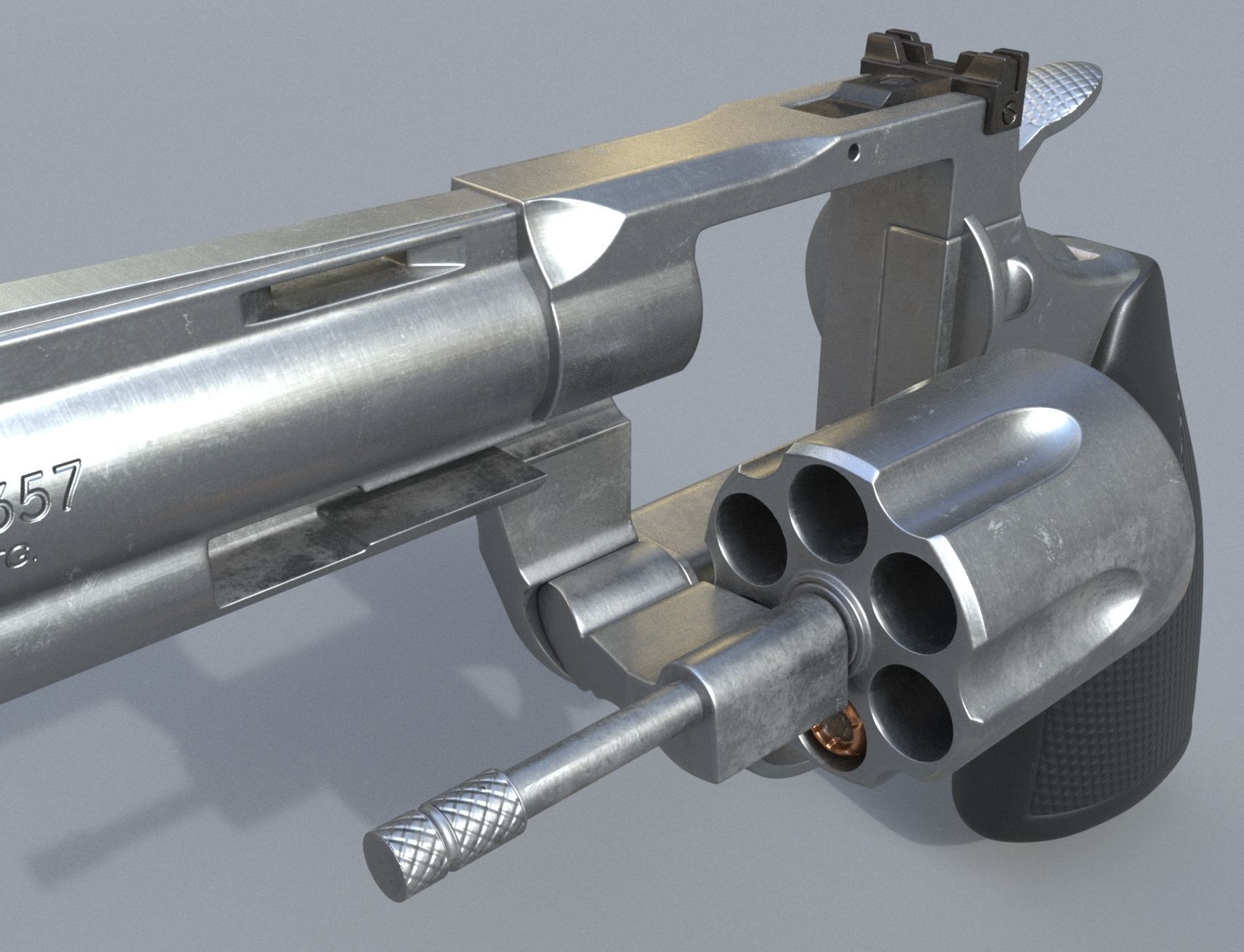 Colt Python 357 - Revolver gun - High poly 3D model | CGTrader