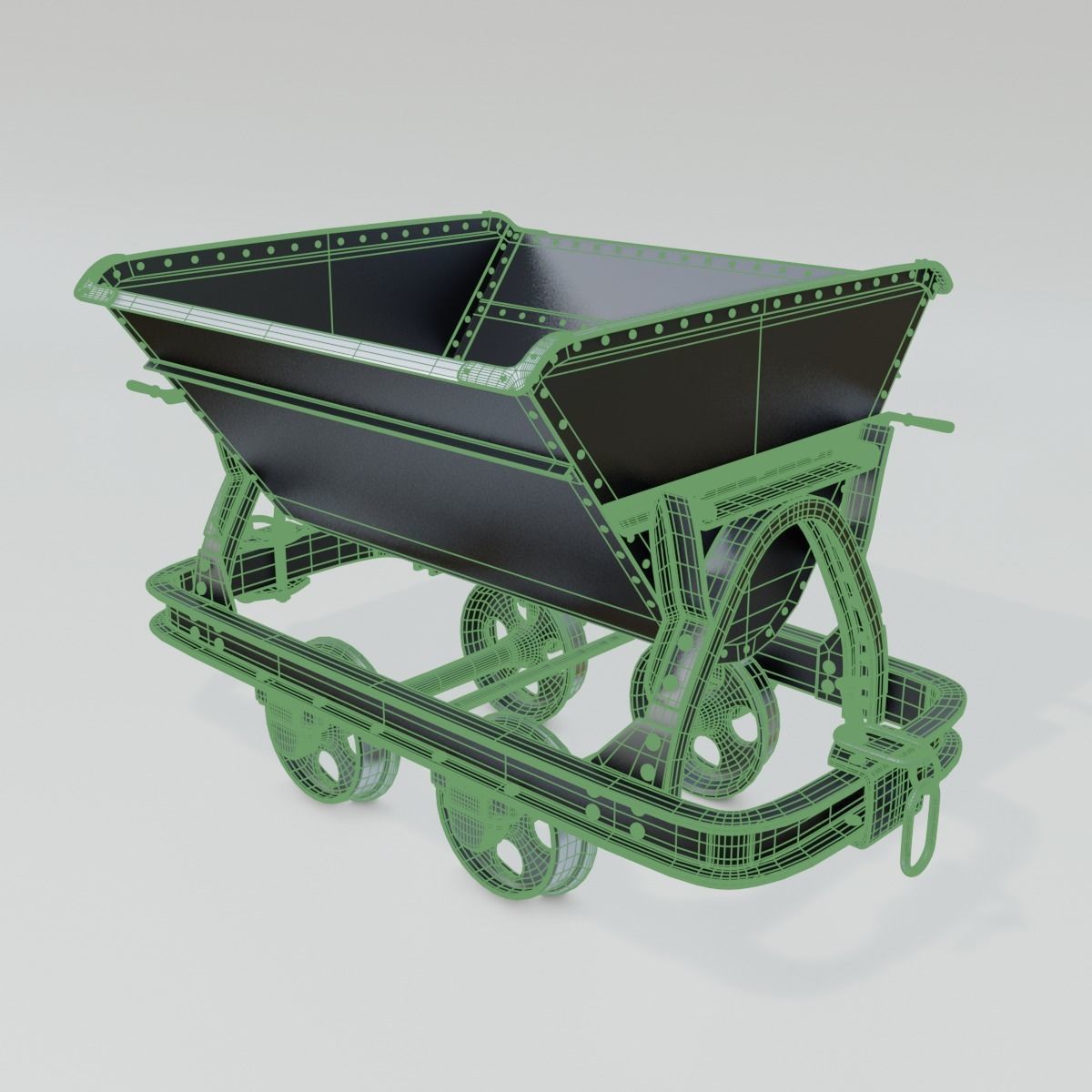 Mining Cart 3D model | CGTrader