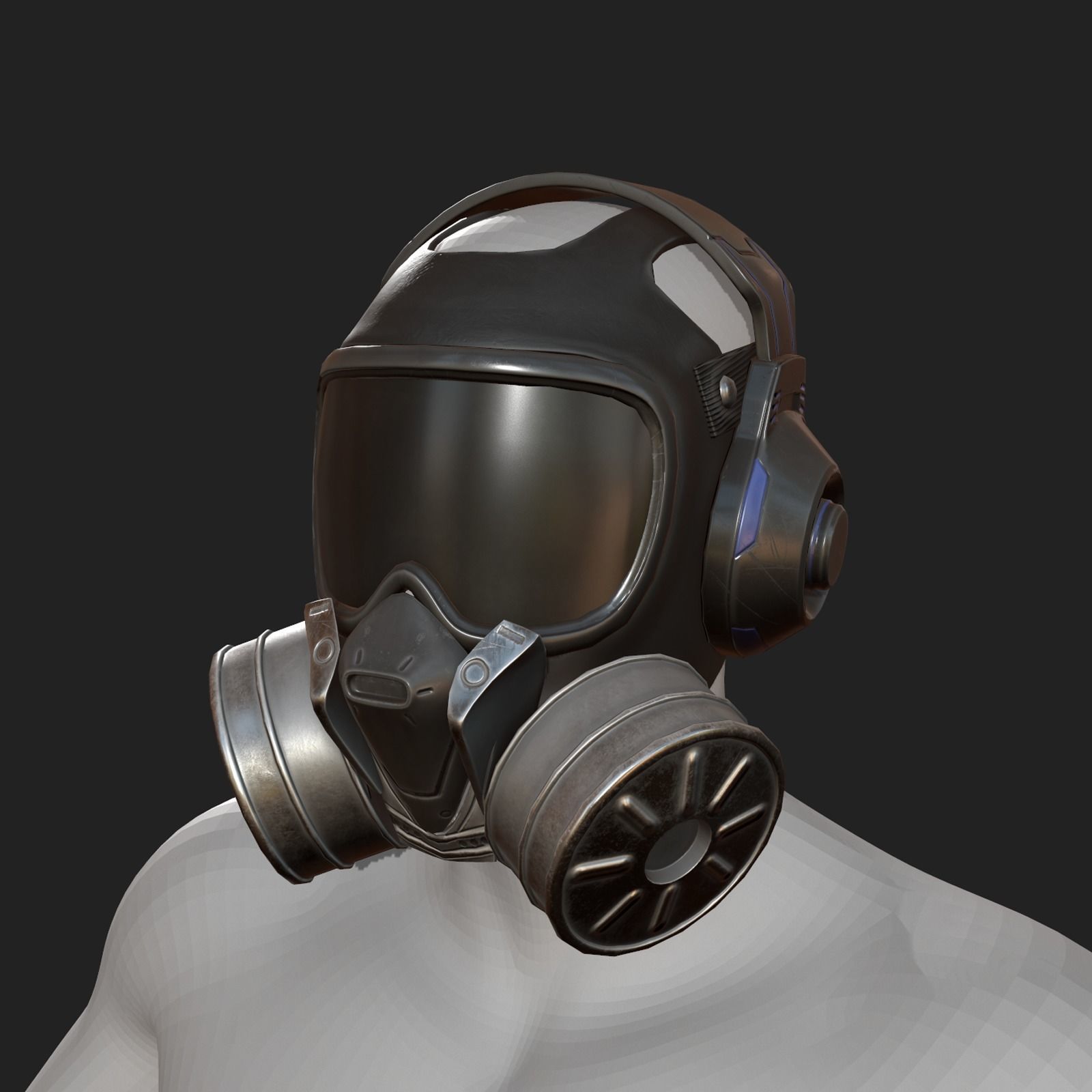 3D model Gas mask helmet 3d model scifi VR / AR / low-poly | CGTrader