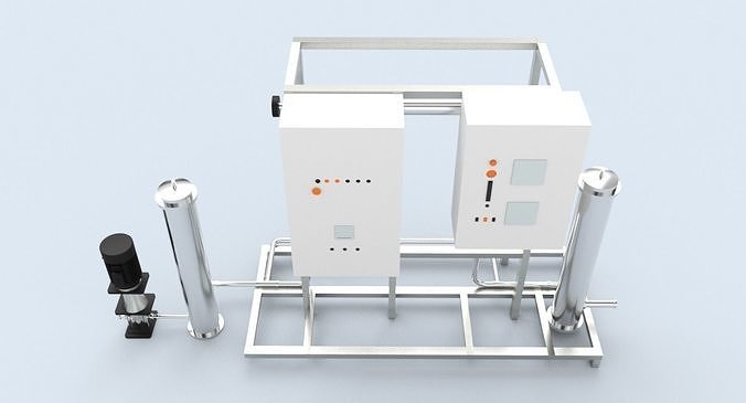 3D model Ultra violet UV purification system for water treatment VR ...