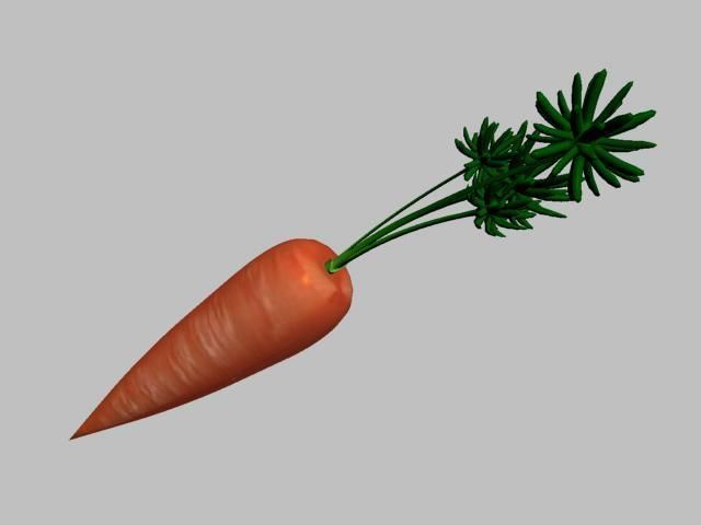 3D model carrot VR / AR / low-poly | CGTrader