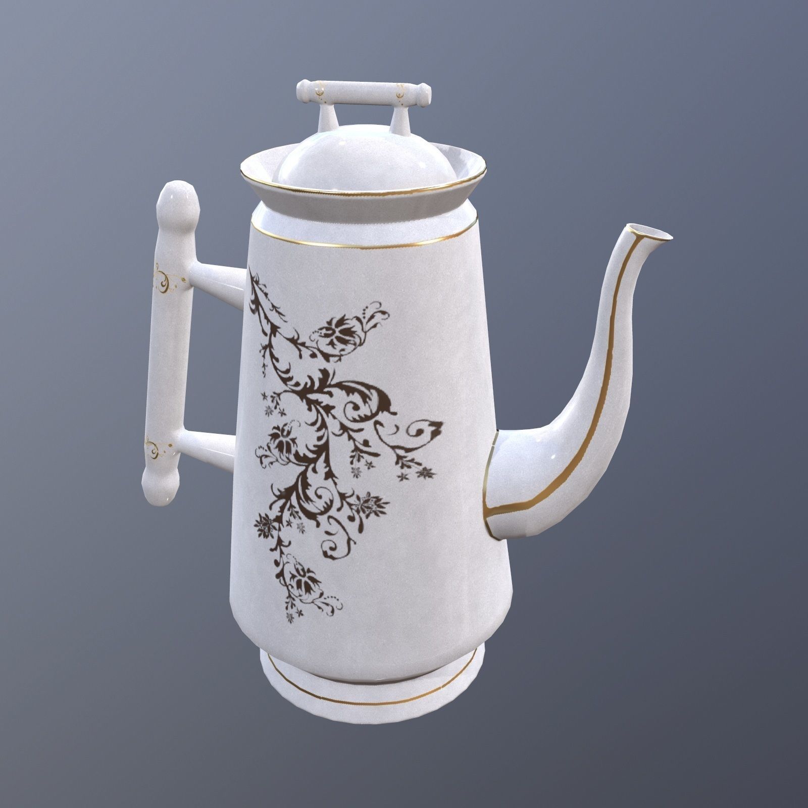 3D model Teapot Game Ready coffee pot VR / AR / low-poly | CGTrader
