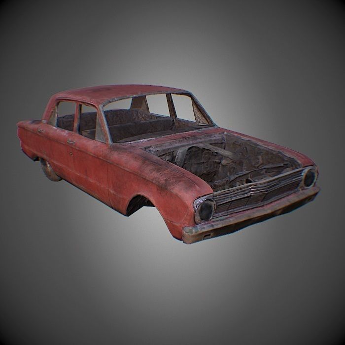 Car Wreck PBR Game Asset free VR / AR / low-poly 3D model | CGTrader