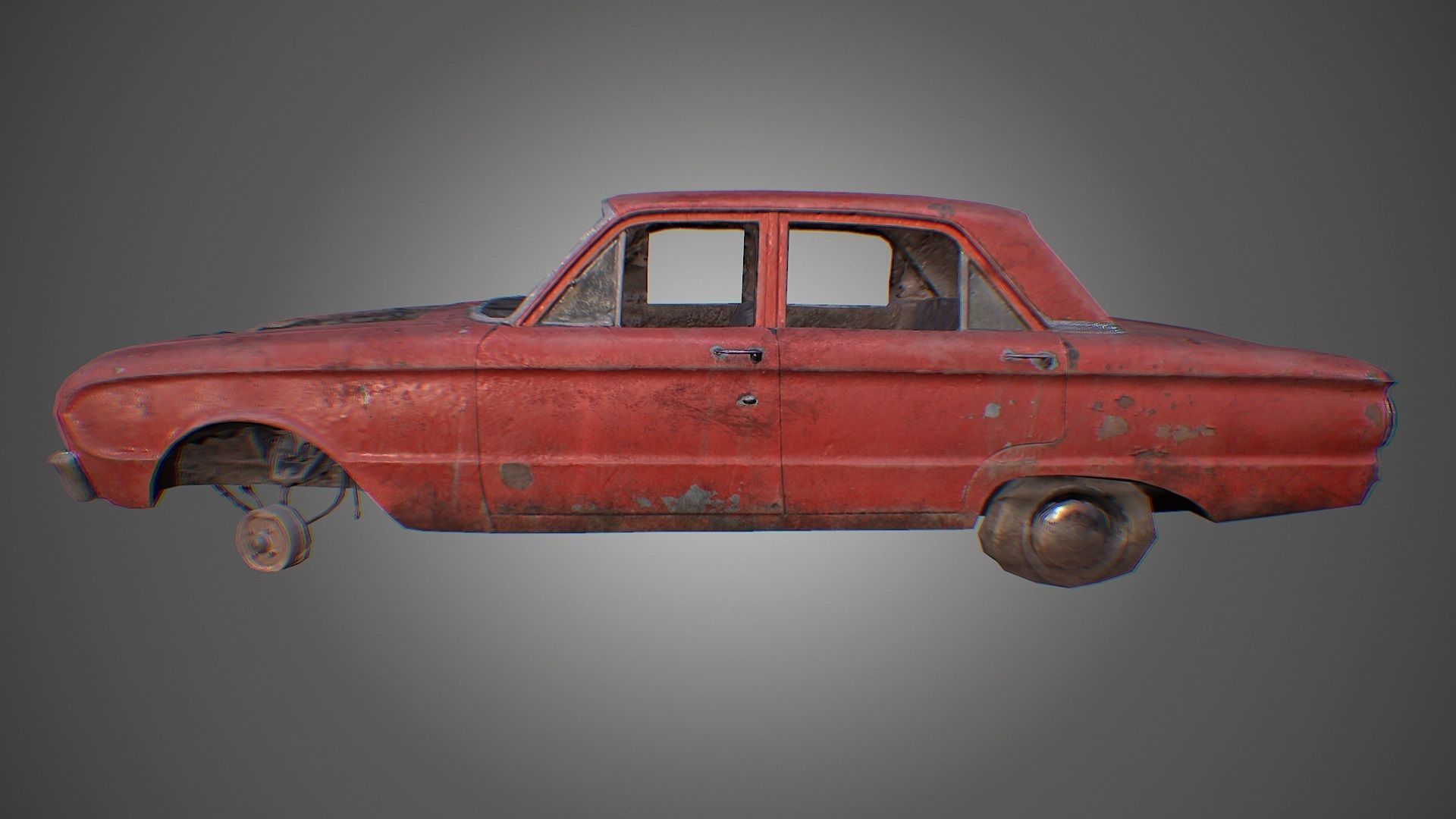 Car Wreck PBR Game Asset free VR / AR / low-poly 3D model | CGTrader