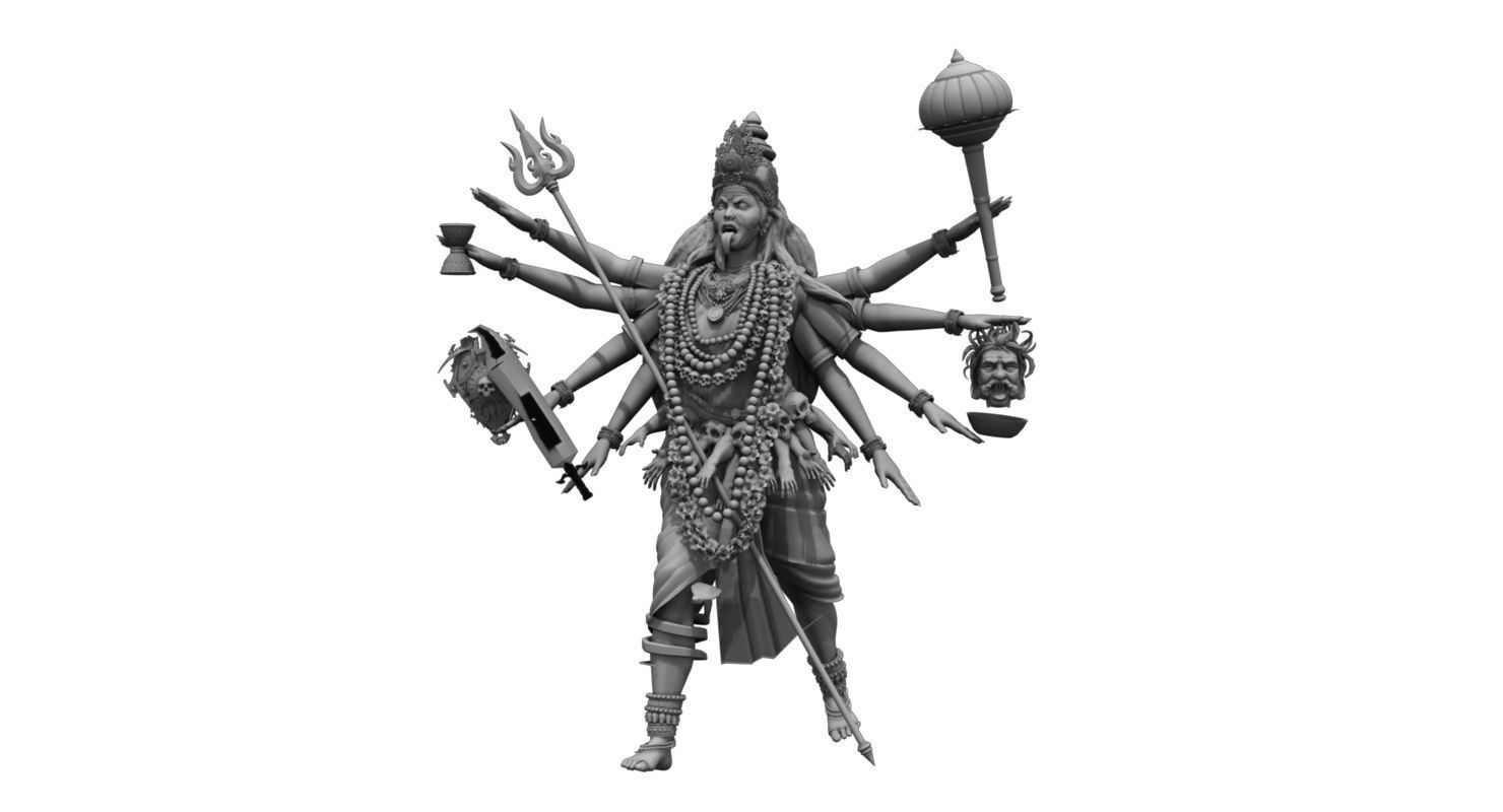 god maha kali 3d model 3D model | CGTrader