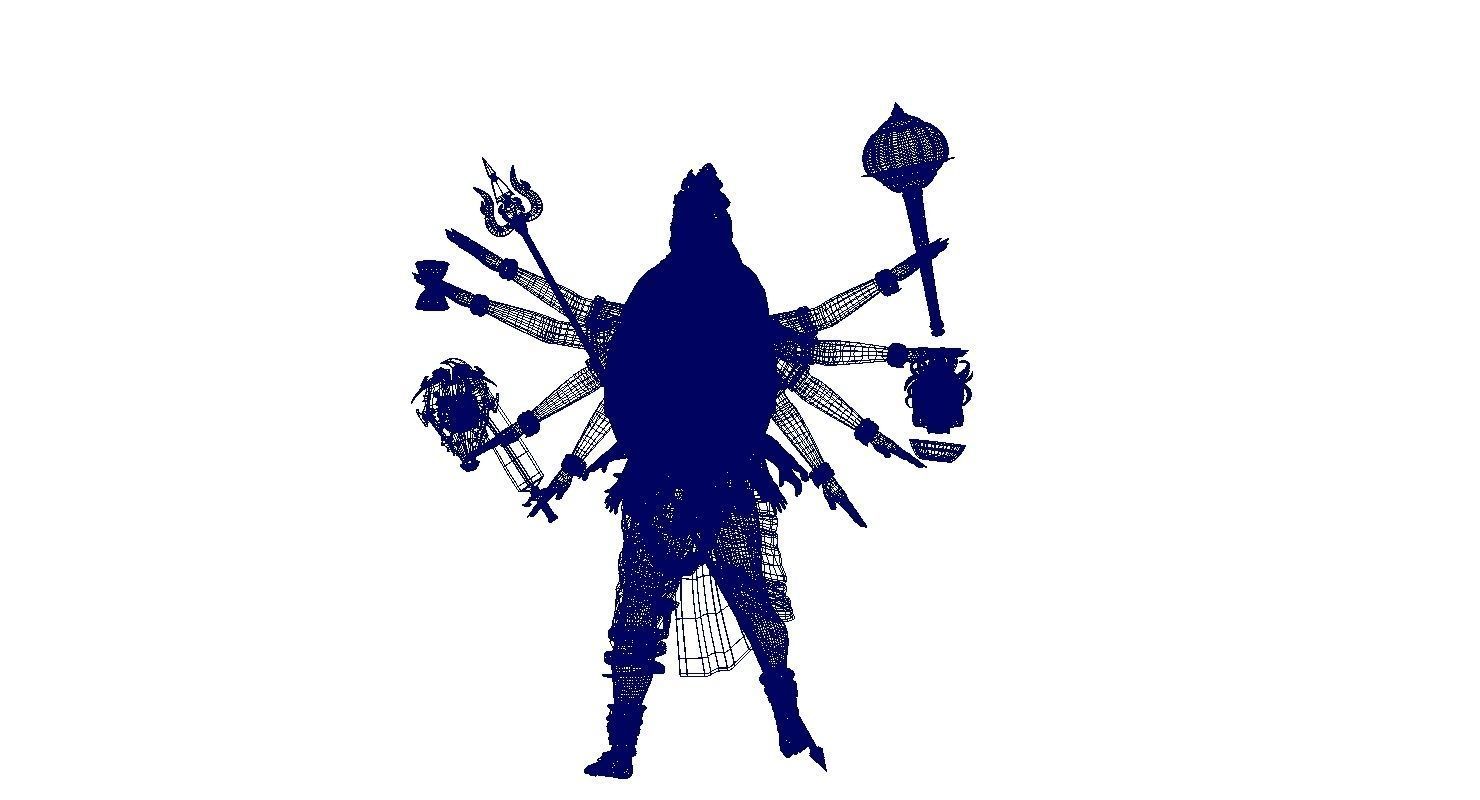 god maha kali 3d model 3D model | CGTrader