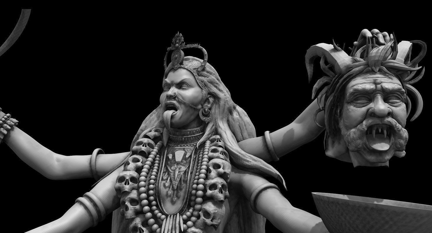 god maha kali 3d model 3D model | CGTrader