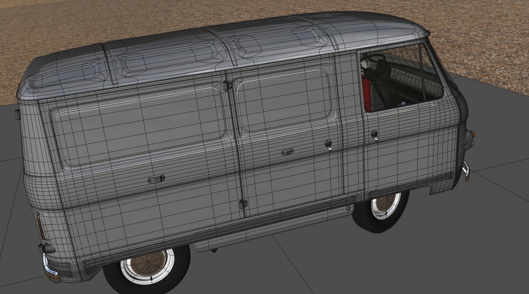 COMMER FC VAN 1968 3D model | CGTrader