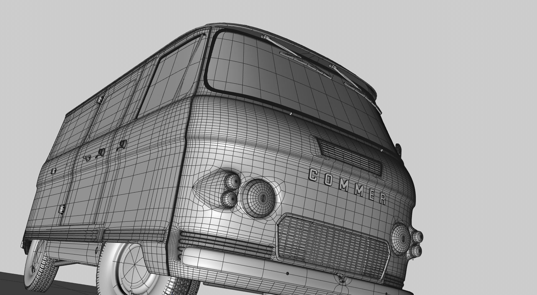 COMMER FC VAN 1968 3D model | CGTrader