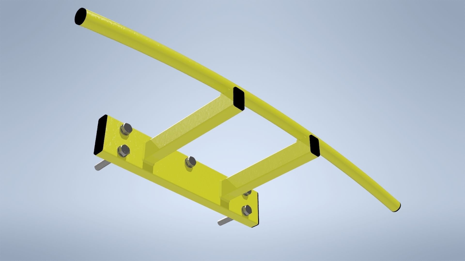 3D model Wall crossfit pull up fitness machine VR / AR / low-poly ...