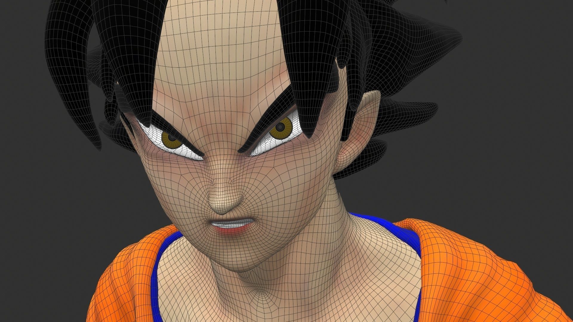 GOKU-002 Animated 3D model animated rigged | CGTrader