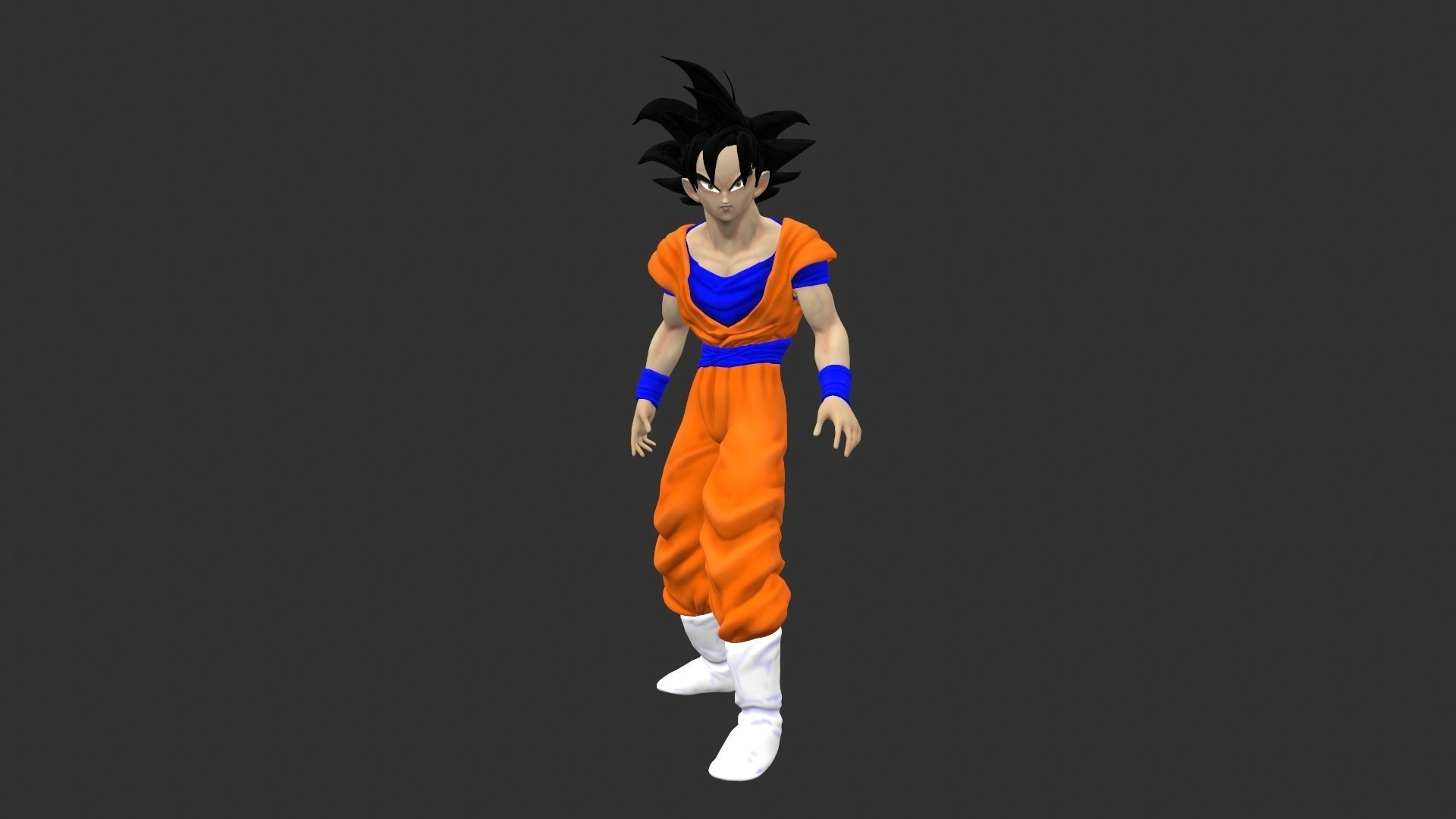 GOKU-002 Animated 3D model animated rigged | CGTrader