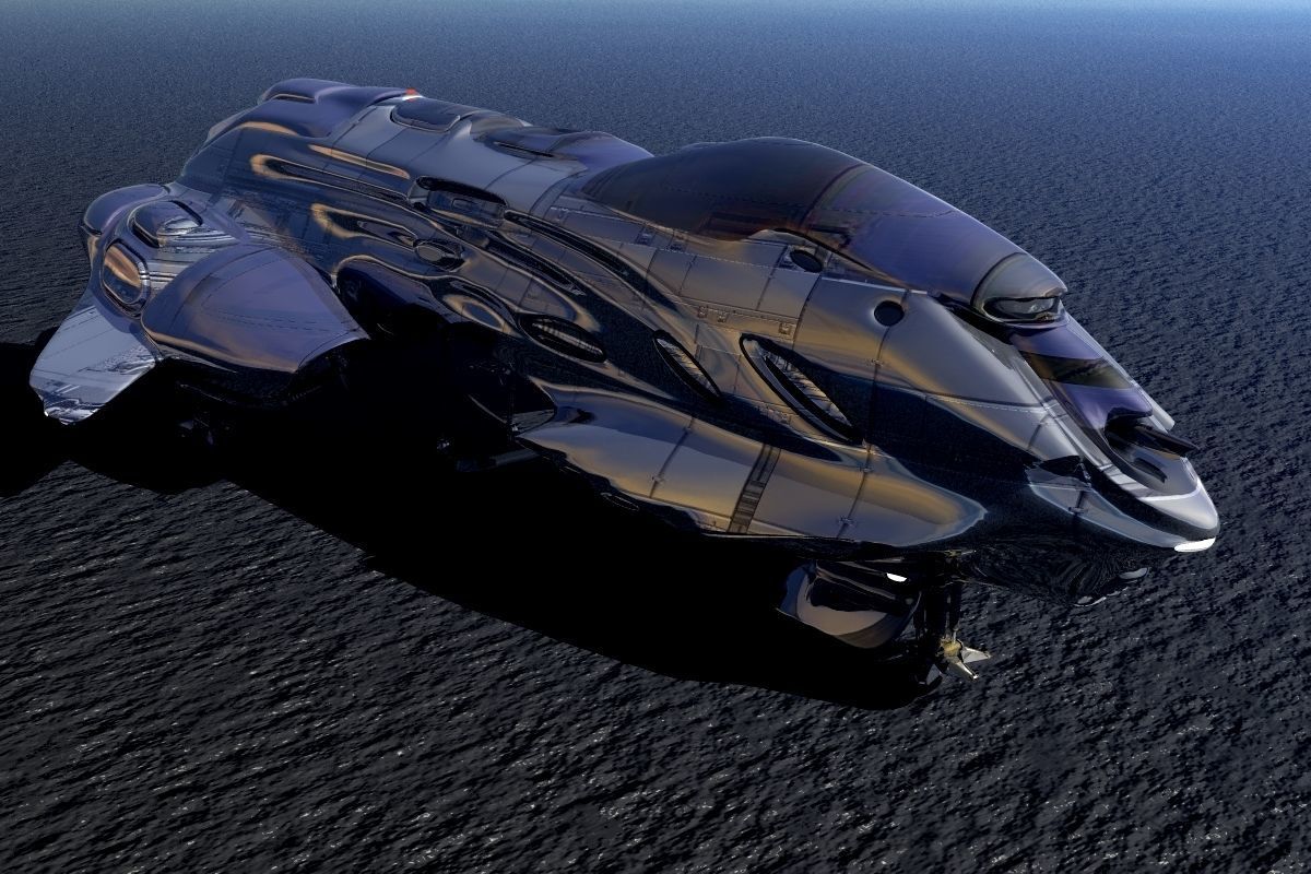 DR-755 Dropship Cargo Spaceship 3D model | CGTrader