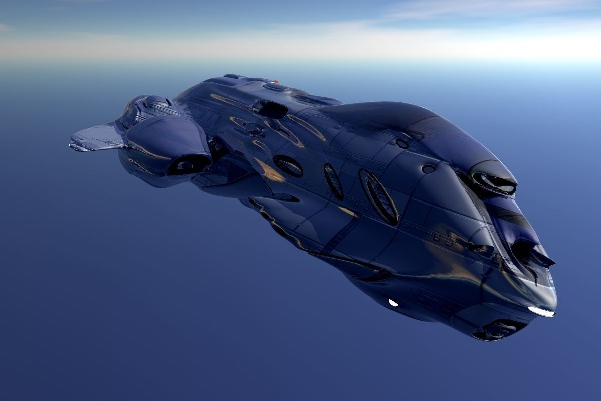 DR-755 Dropship Cargo Spaceship 3D model | CGTrader