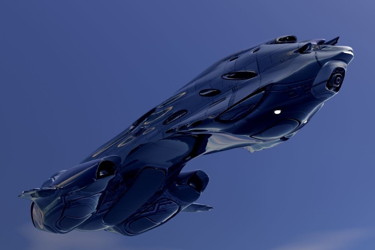 DR-755 Dropship Cargo Spaceship 3D model | CGTrader