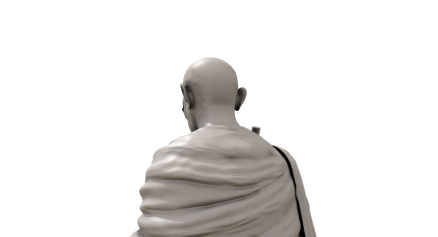 gandhi 3d model 3D model | CGTrader